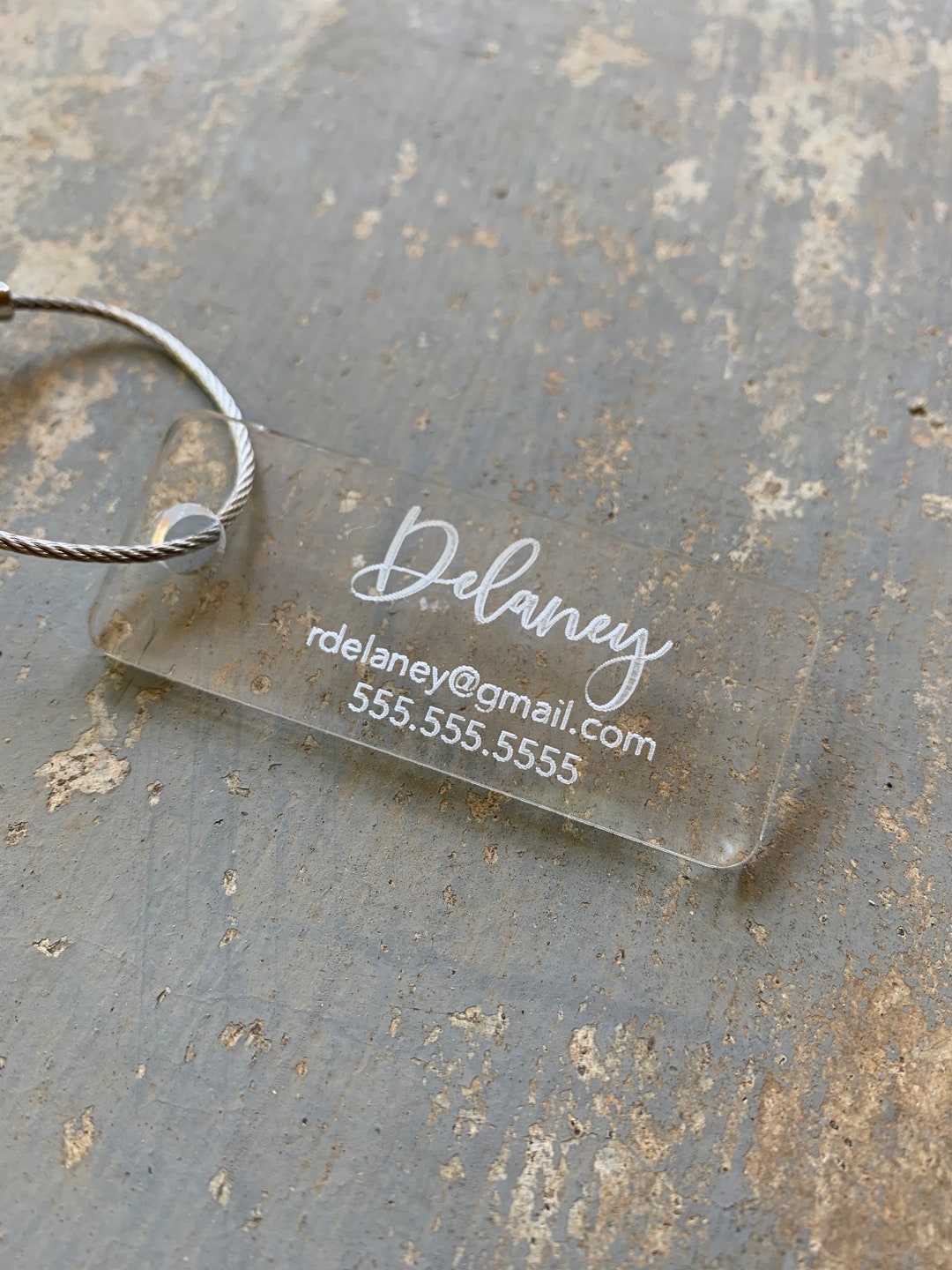 Modern Luggage Tag Personalized Luggage Tag Luggage Tags Engraved ...