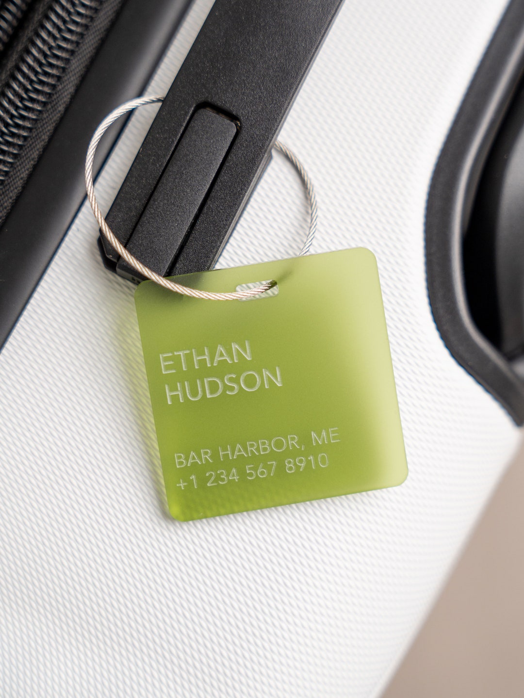 Square Luggage Tags Personalized Luggage Tag Engraved Gift Under 20 ...