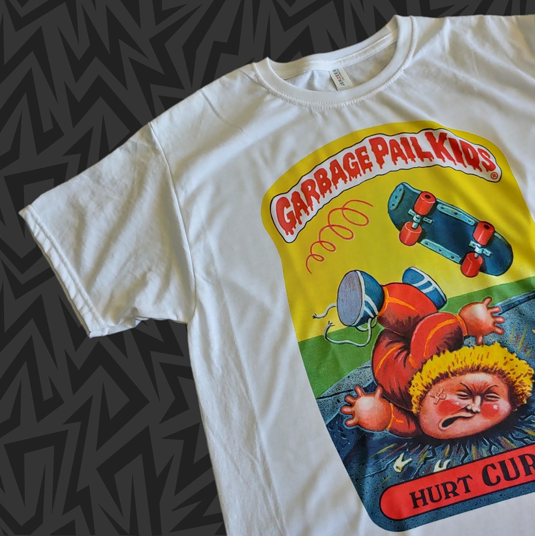New Garbage Pail Kids T-shirt HURT CURT Series 3 89a GPK Card Skater ...