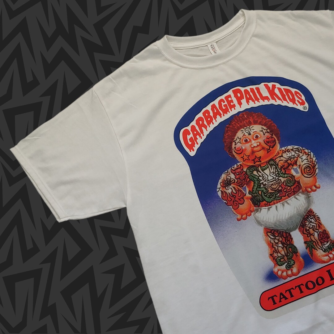 Garbage Pail Kids T-shirt TATTOO LOU Series 2 Card 80a Gpk Card Vintage ...