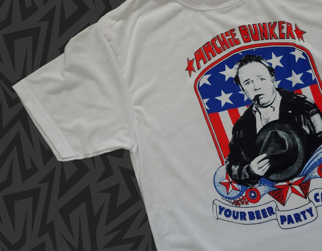 ARCHIE BUNKER for President Presidential Campaign T-shirt BEER Party ...