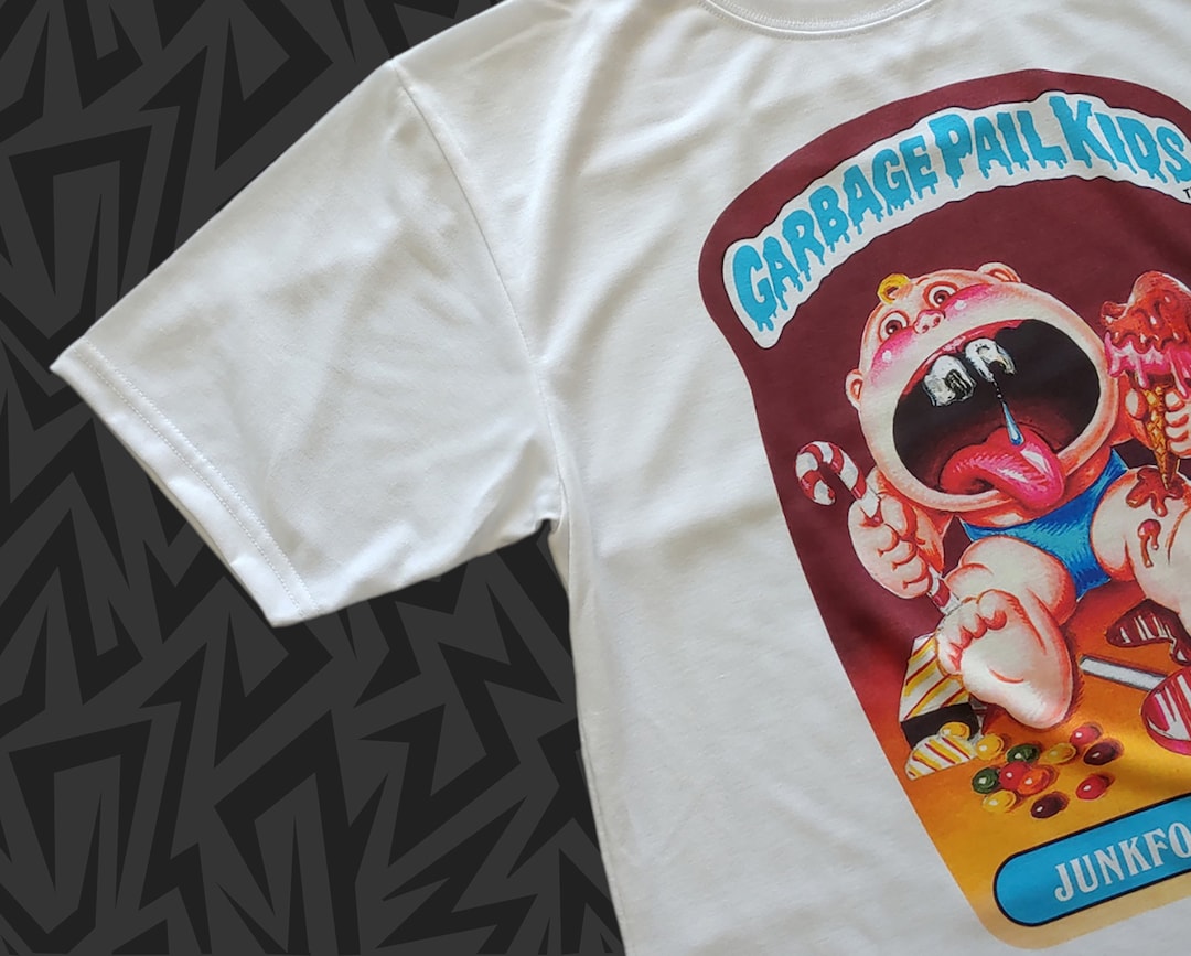 Garbage Pail Kids GPK T-shirt JUNKFOOD JOHN 1985 Os1 Series 1 #2a ...