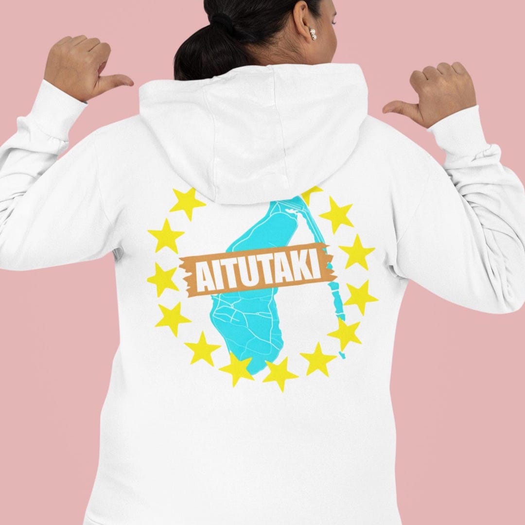 Aitutaki Hoodie With Pakoti Design Logo. Cook Islands. - Etsy