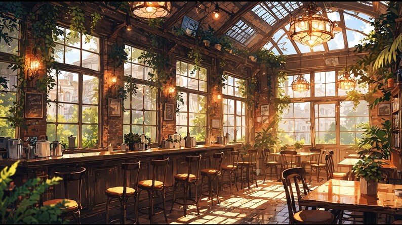 Dragonfly Glass Cafe Desktop Wallpapers | Whimsical Botanical Tea House ...