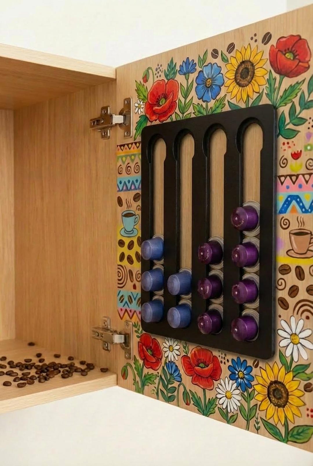 Nespresso Capsule Holder Wall Mount, Vertical Horizontal Coffee Pod ...