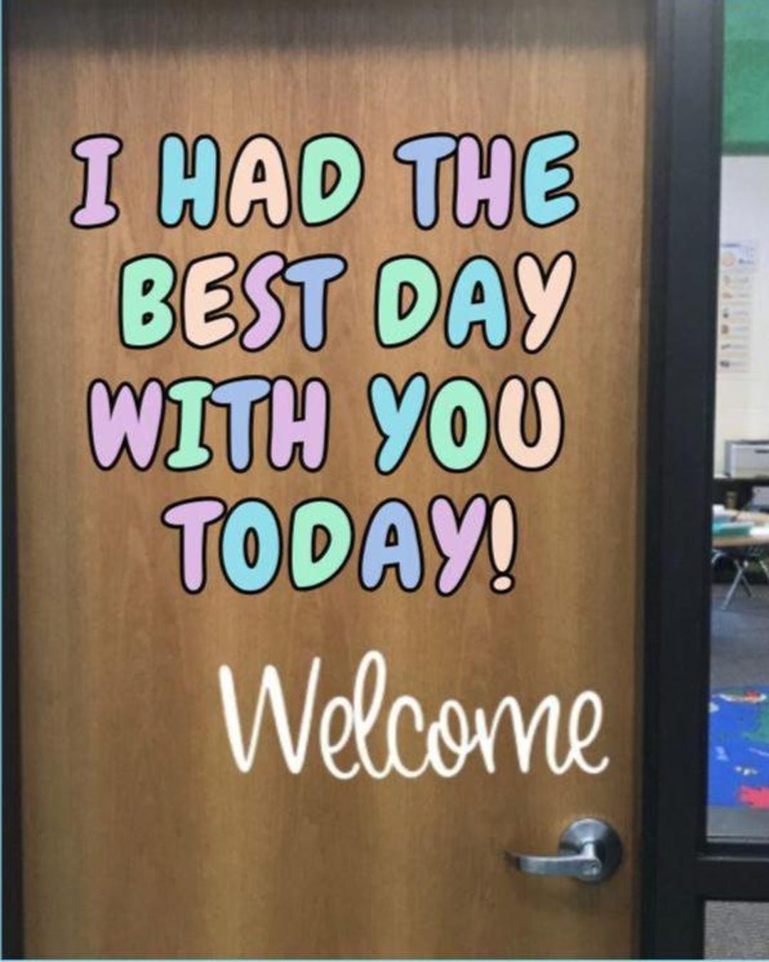 Classroom Door Letter Print, Elementary Decor (digital Download, Canva ...