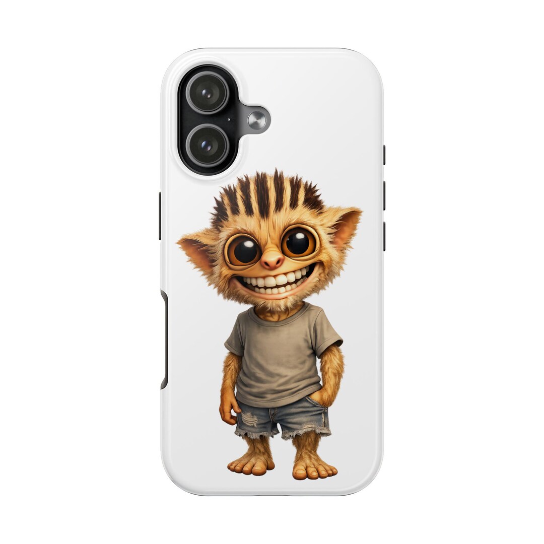 Spikey Brown Haired Troll With Tough Phone Case - Etsy