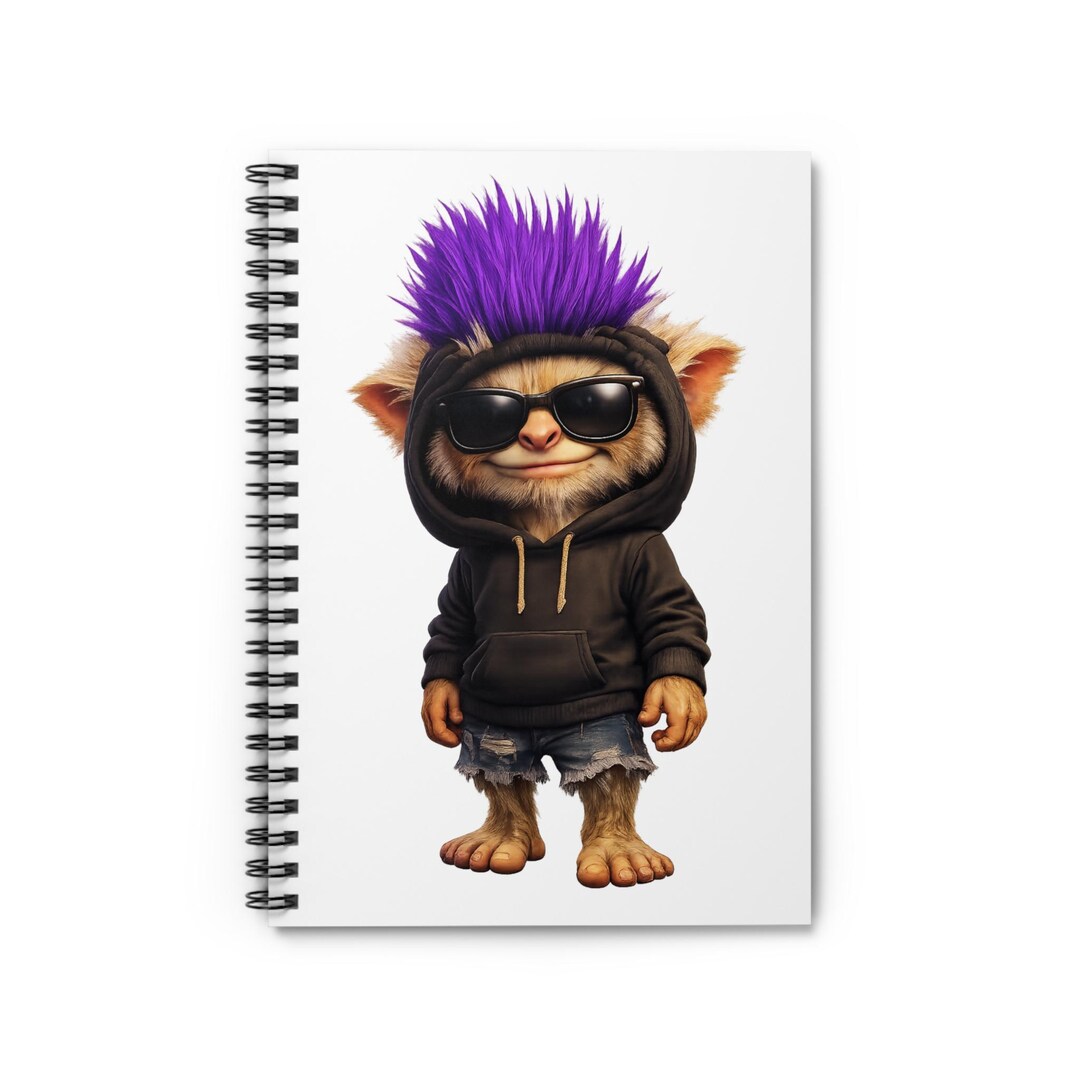 Punk Creature Art Spiral Notebook | Ruled Journal - Etsy