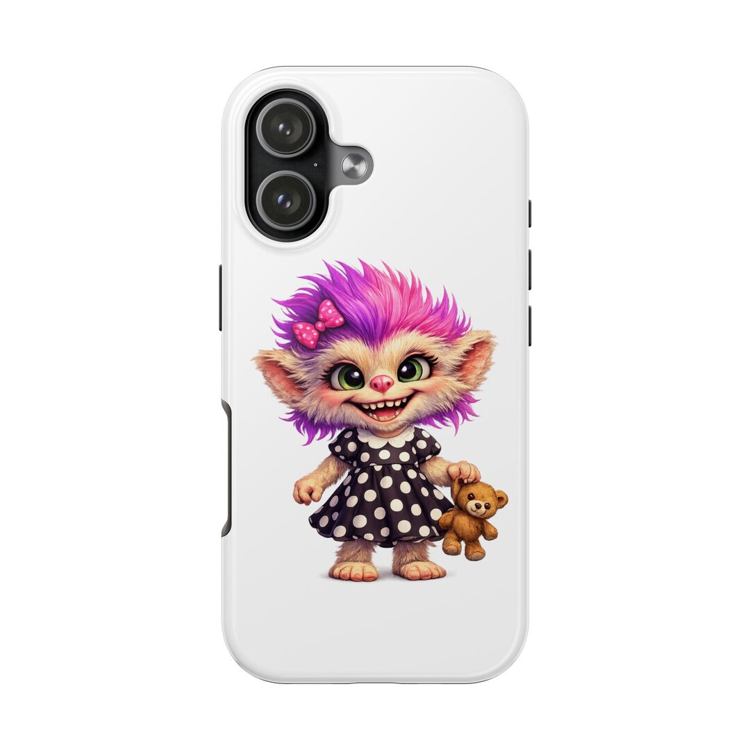 Dottie Girl Troll With Teddy Bear Tough Phone Case - Etsy