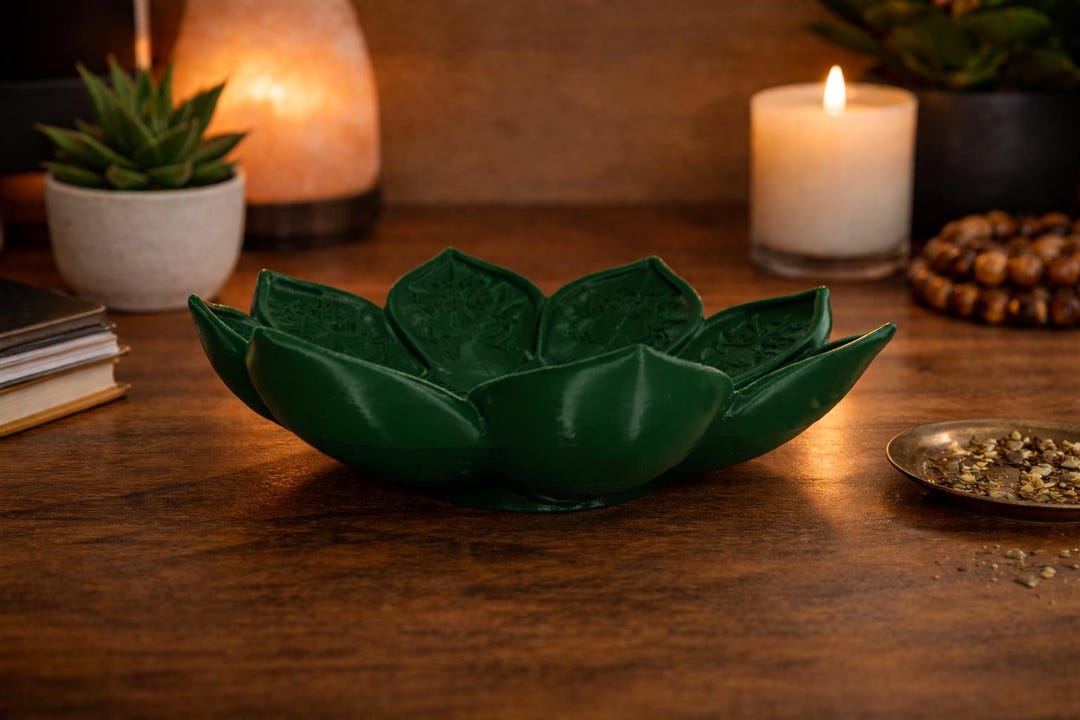Green Lotus Incense Burner - Etsy