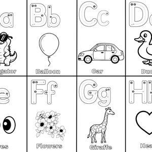Kids Colouring Flash Cards - Etsy