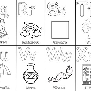 Kids Colouring Flash Cards - Etsy