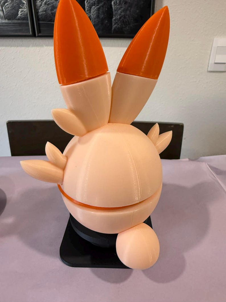 Medium 3D Printed Scorbunny Ball - Etsy