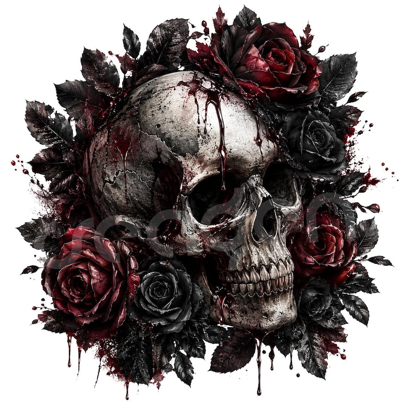 Gothic Skull - Etsy