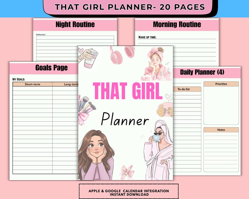 That Girl Planner 2026 Digital Planner | Goodnotes Planner, Daily ...
