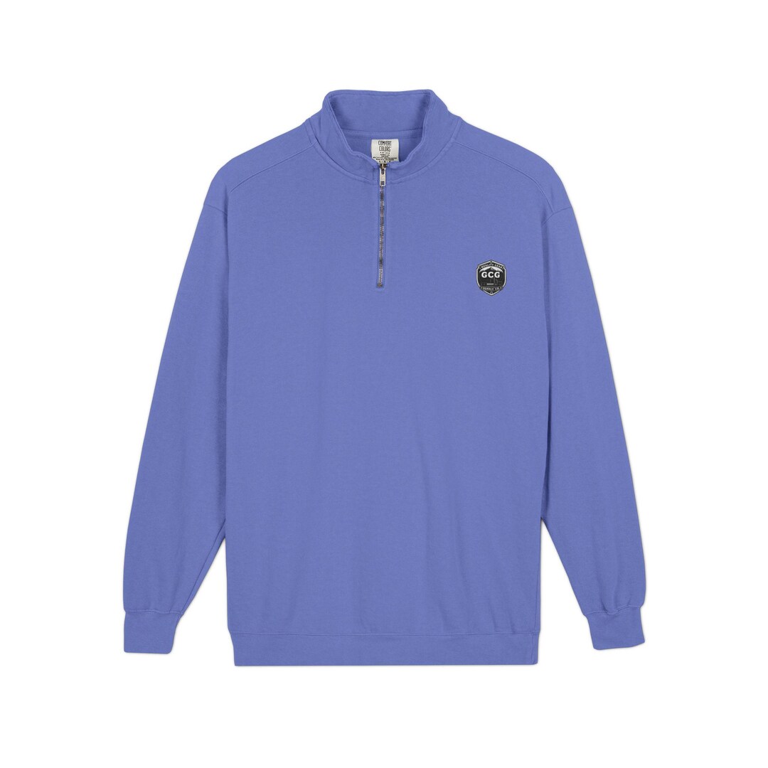 Minimal Compass Crest Quarter-zip Sweatshirt | Small Chest Emblem - Etsy