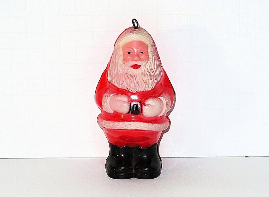 Vintage 1950s Rosbro Santa Rattle Toy, Hard Plastic, 4.75 Inches Tall ...