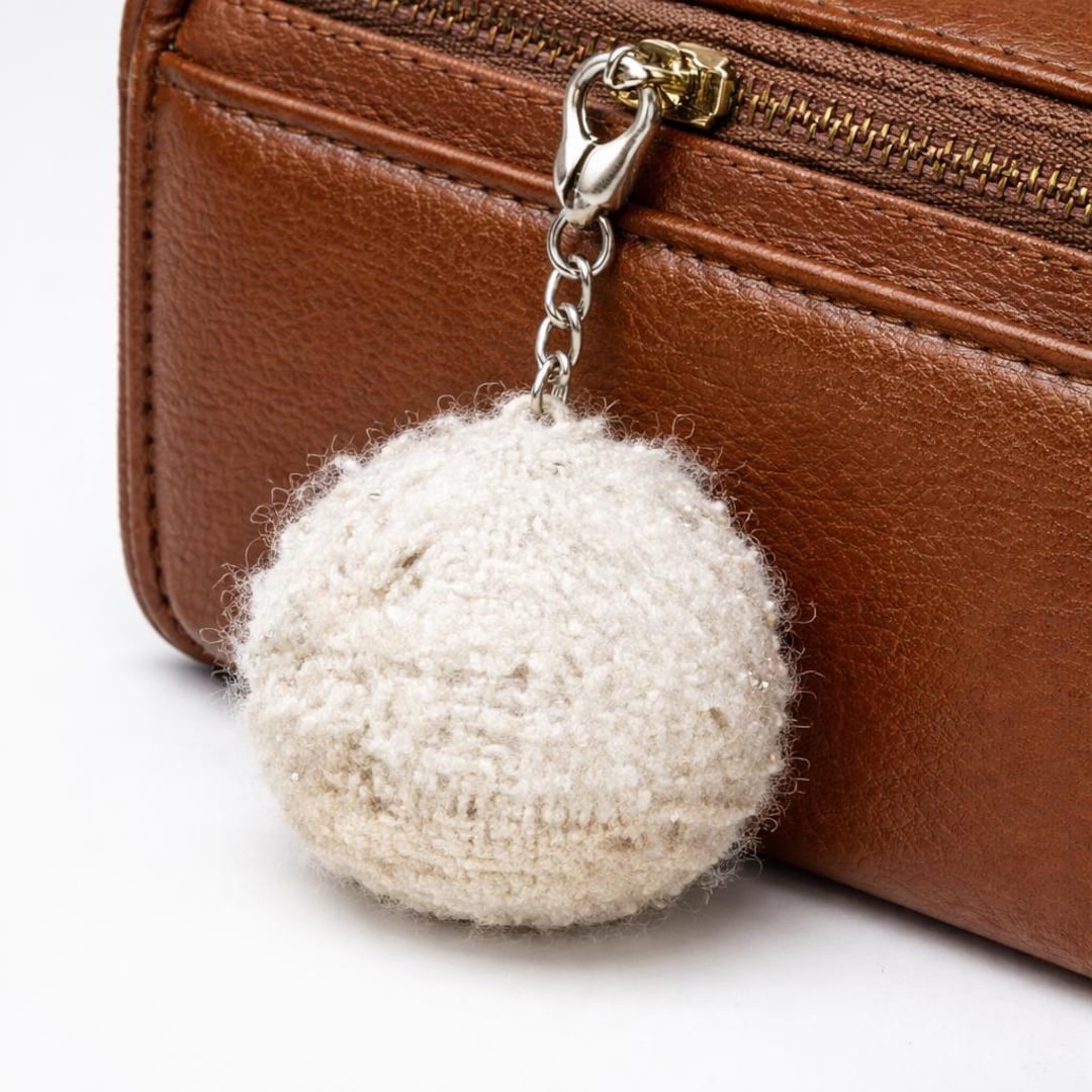 Sydney Opera House-inspired Dome Crochet Key Fob, White One Piece ...