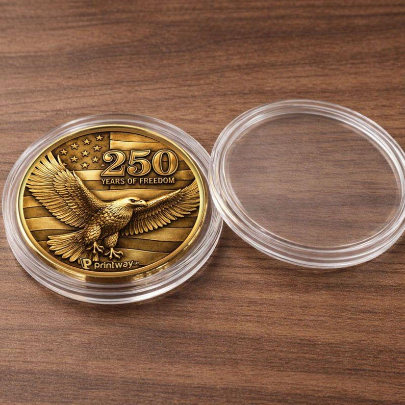 Custom 250th Commemorative Coin, USA Anniversary Coins, American ...