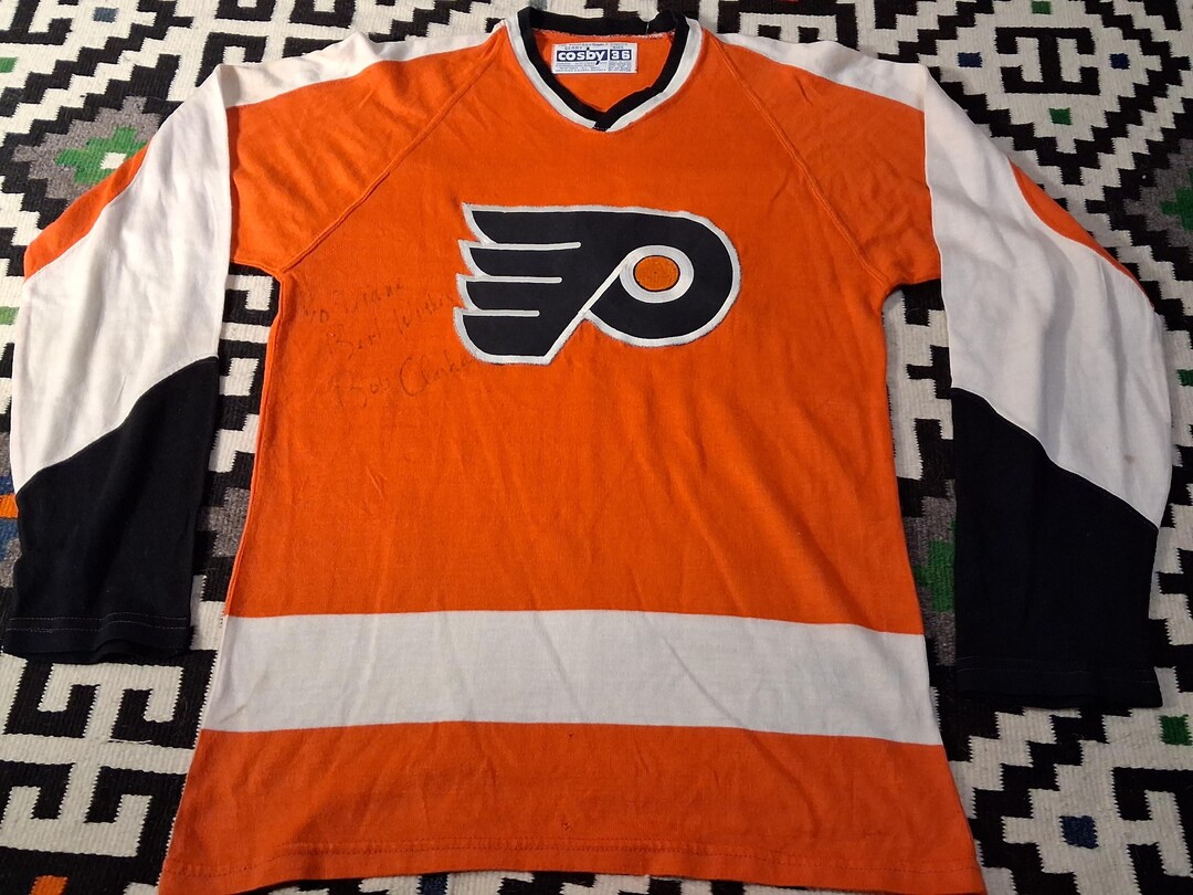 Vintage 1970s Philadelphia Flyer Signed Bob Clarke Dureen NHL Hockey ...