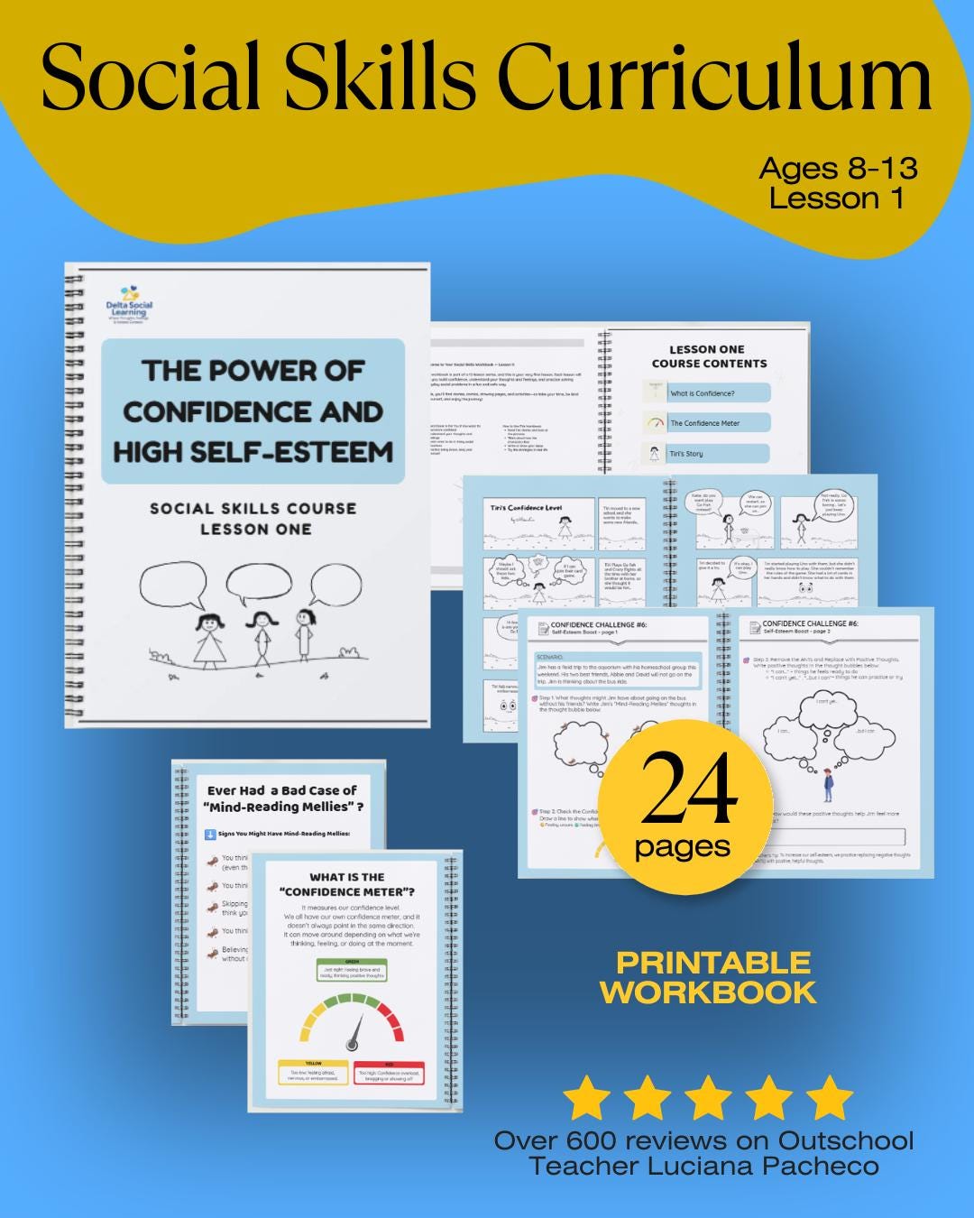 Social Skills Workbook for Kids – SEL Activities & Confidence Building ...