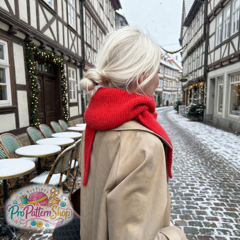 Sophie Hood Knitting Instructions DIY Hooded Scarf PDF Easy Garter ...