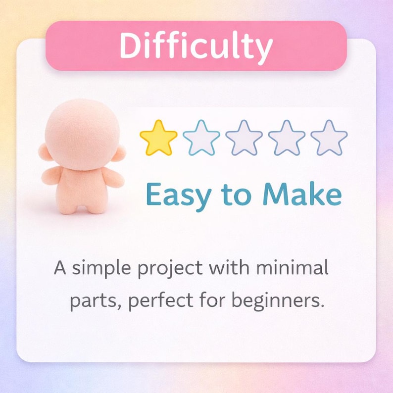 Plush Doll, Sewing Pattern, Nunu-chan, Japanese NUI Doll, Humanoid ...