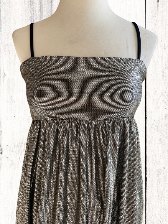 Metallic Gold Tube Top Mini Dress - Gem