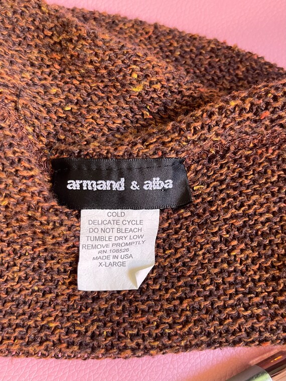 Early 2000s Y2K Armand & Alba Brown Open Front with T… - Gem