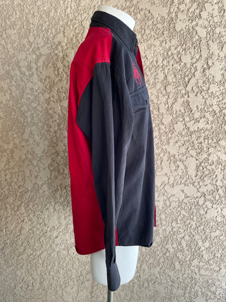 Vintage Dodge Ram Rodeo Series Embroidered Red and Black Long Sleeve ...