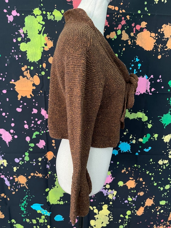 Early 2000s Y2K Armand & Alba Brown Open Front with T… - Gem