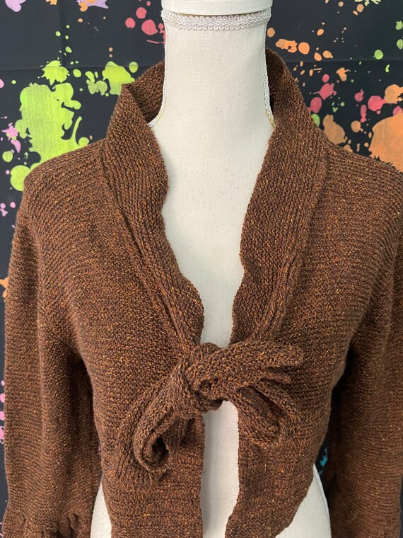 Early 2000s Y2K Armand & Alba Brown Open Front with T… - Gem