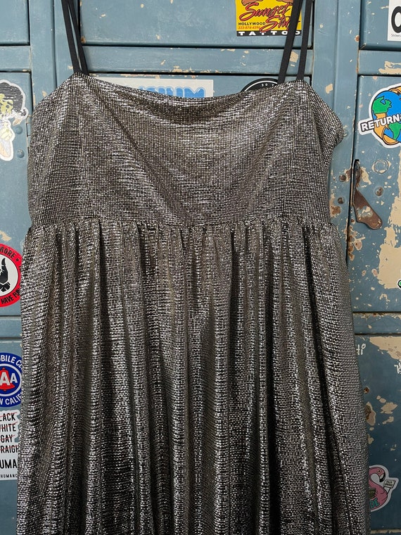 Metallic Gold Tube Top Mini Dress - Gem