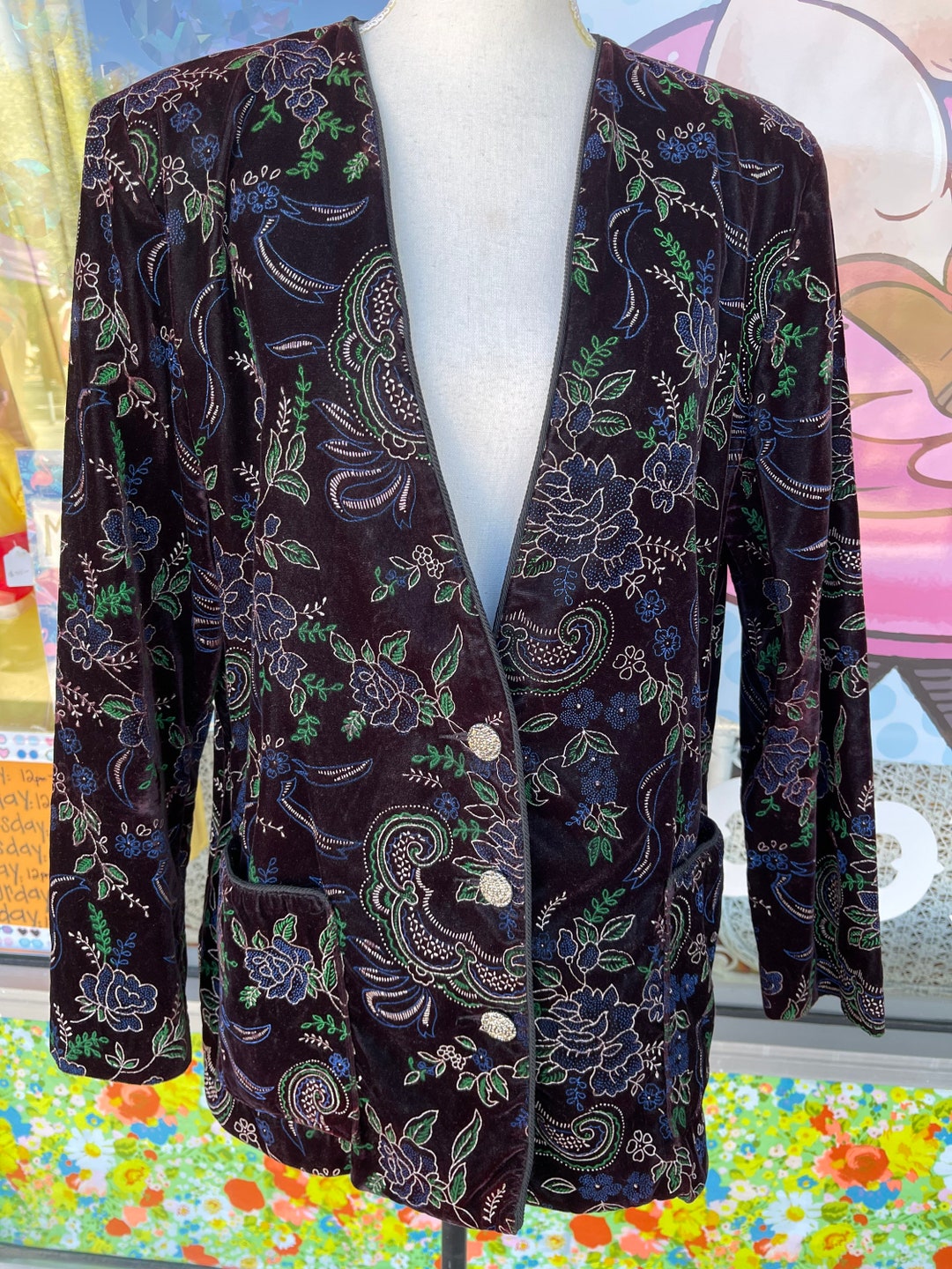 Vintage Tan Jay Velvet Jacket - Etsy