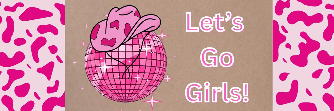 Lets Go Girls Banner - Etsy