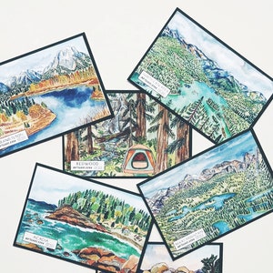 National Parks Post Card Pack | Etsy