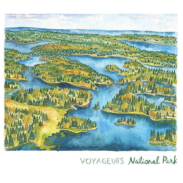 Voyageurs National Park Poster - Etsy