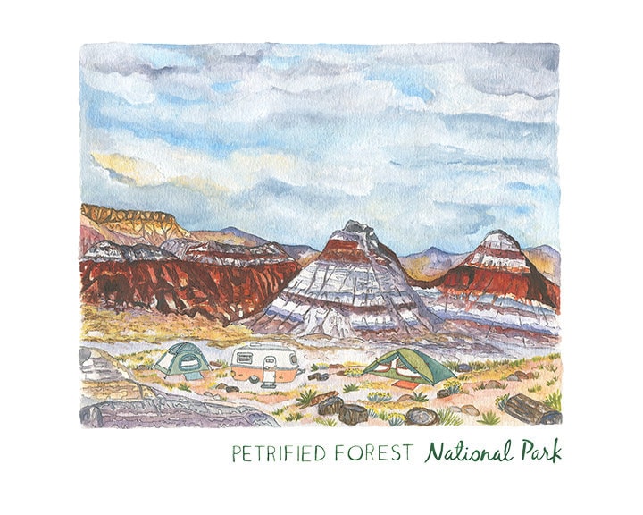 Petrified Forest National Park Print - Etsy