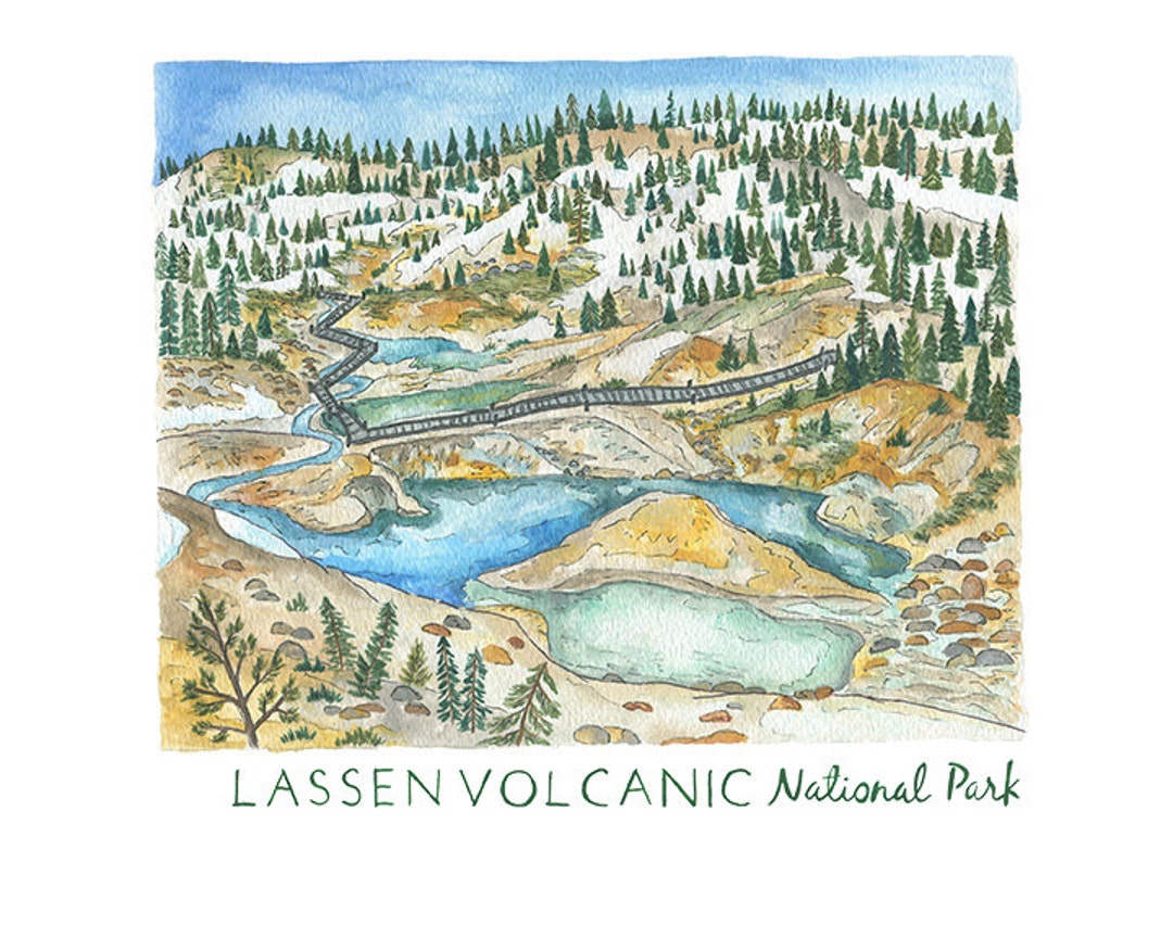Lassen Volcanic National Park Print - Etsy