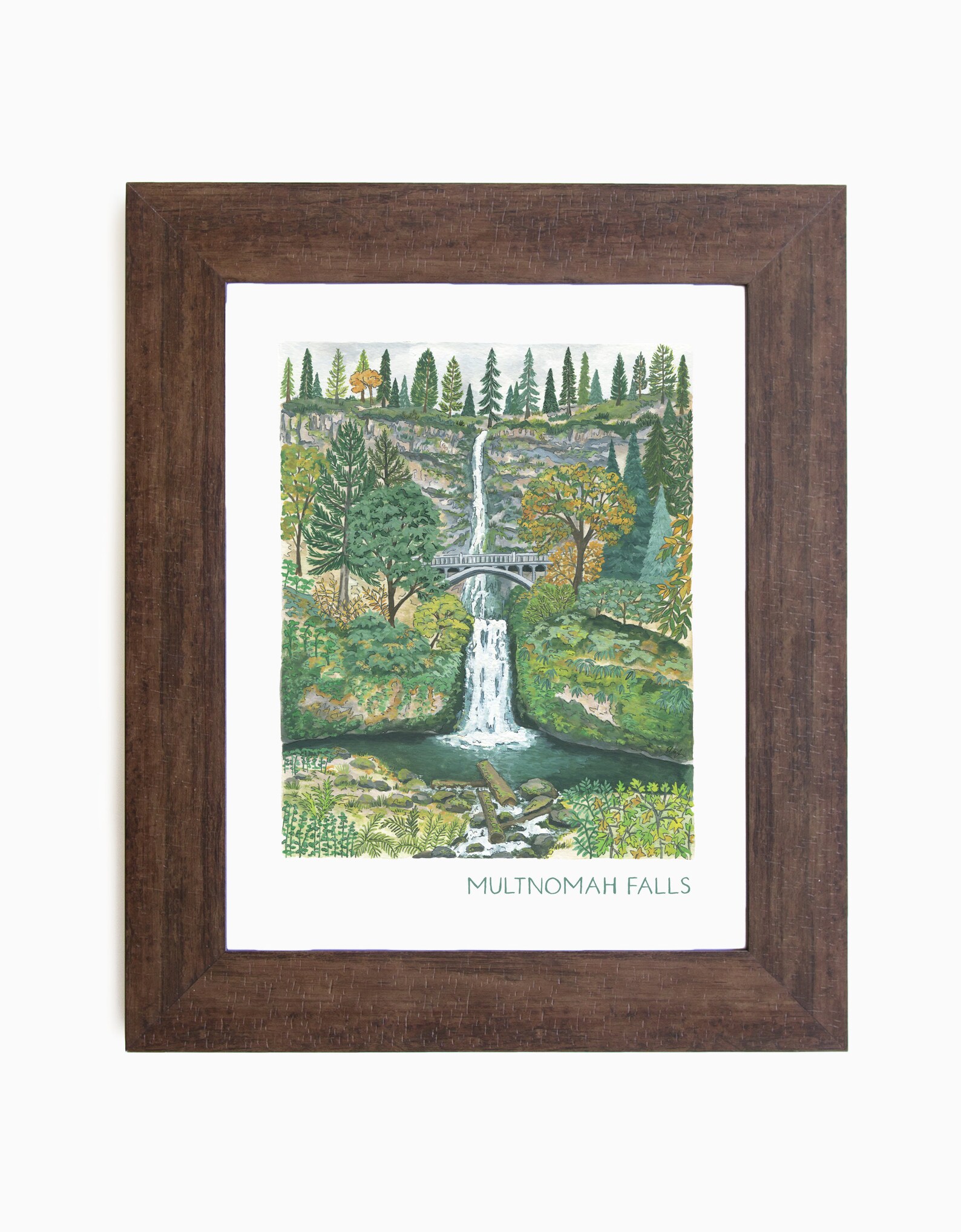 Multnomah Falls Art Print - Etsy