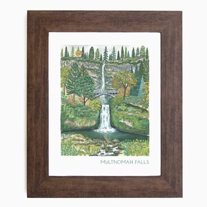 Multnomah Falls Art Print - Etsy