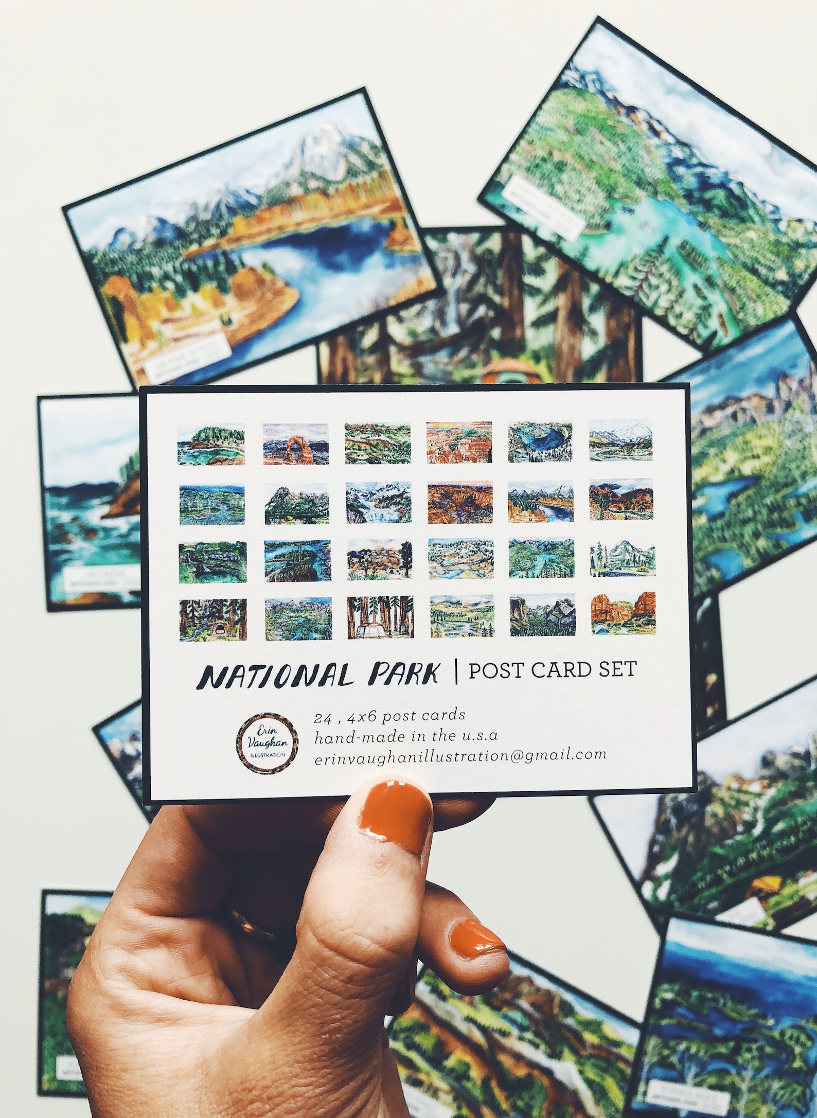 National Parks Post Card Pack - Etsy