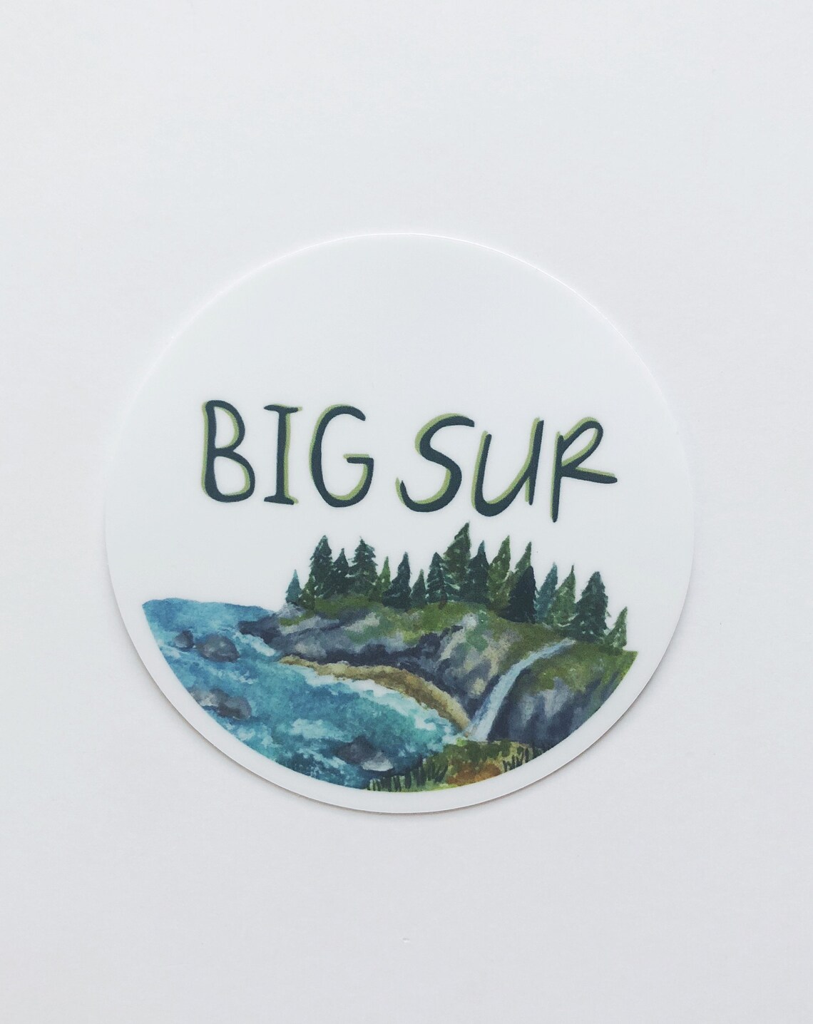 Big Sur Circle Sticker - Etsy