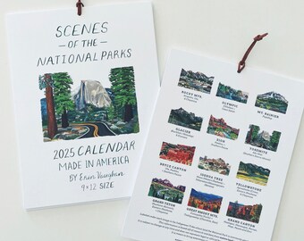 2025 Calendar of US National Parks National Parks Wall Calendar 2025 12 ...