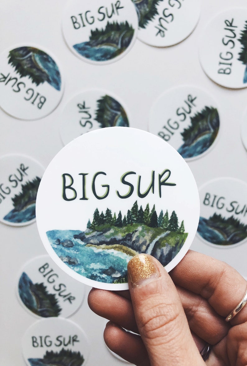 Big Sur Circle Sticker - Etsy