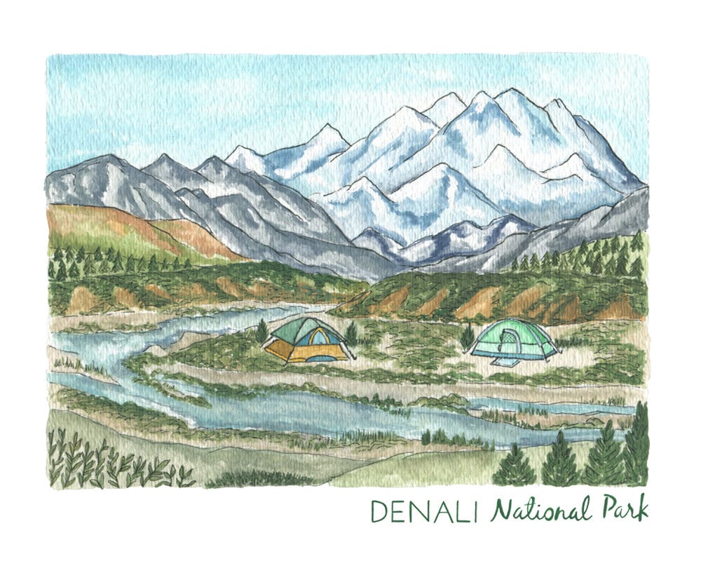 Denali National Park Print | Etsy