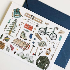 Great Outdoors Greeting Card - Etsy