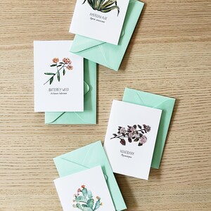 North American Plant Cards pack of 4 or Single - Etsy