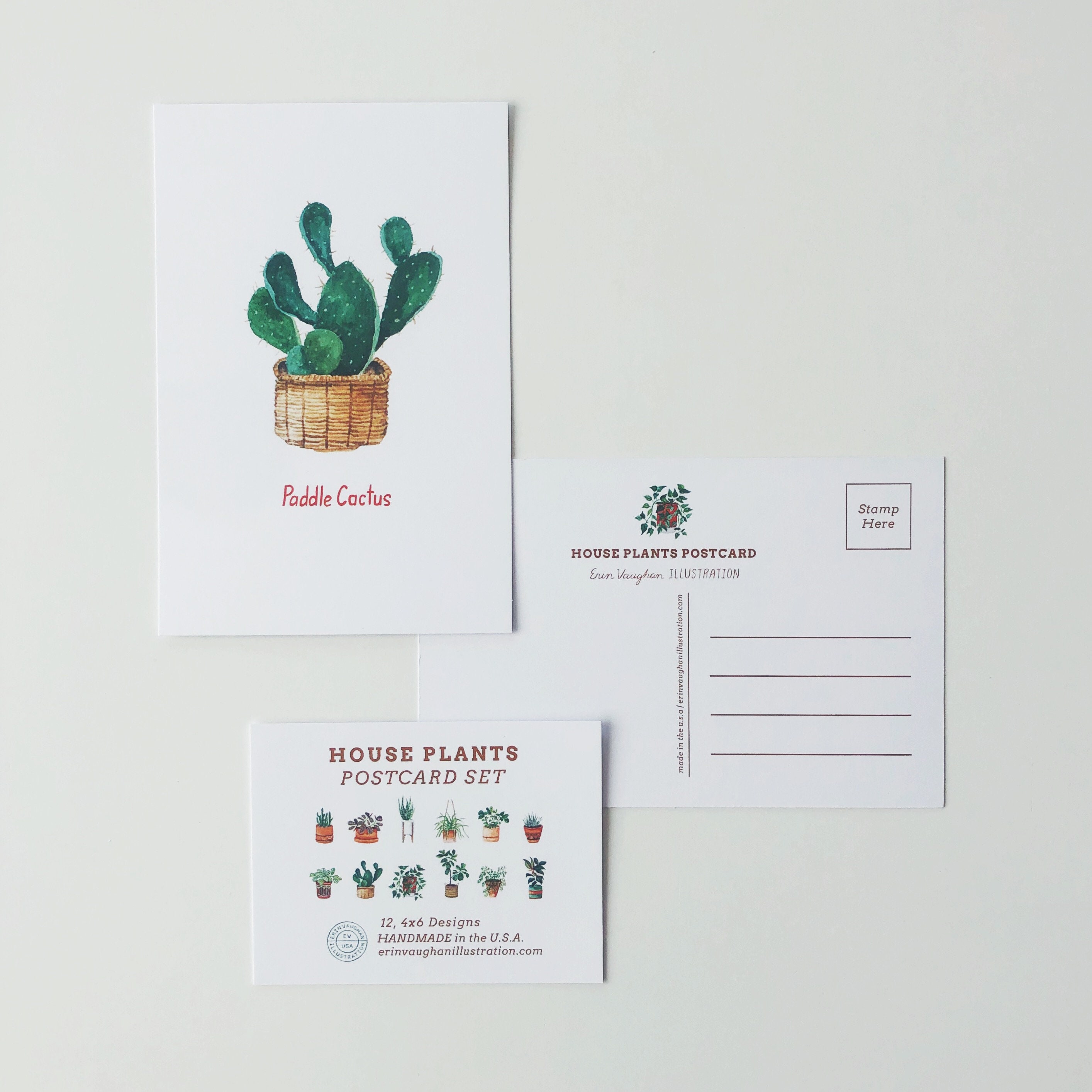House Plant Postcard Pack of 12 4x6 Size - Etsy