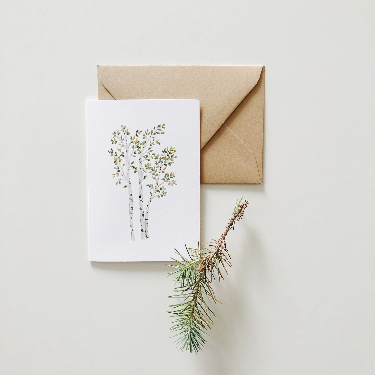 Mini Tree Cards (pack of 4 or Singles) - Etsy